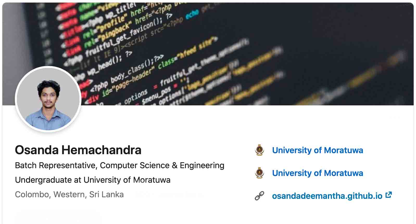 Osanda Hemachandra | Full Stack Software Engineer | Visiting Lecturer